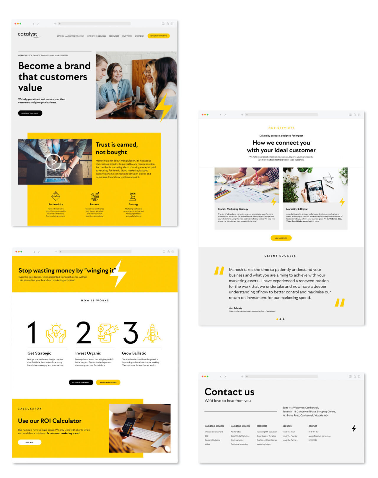 Website Design — Catalyst Content | Christie Davis Design